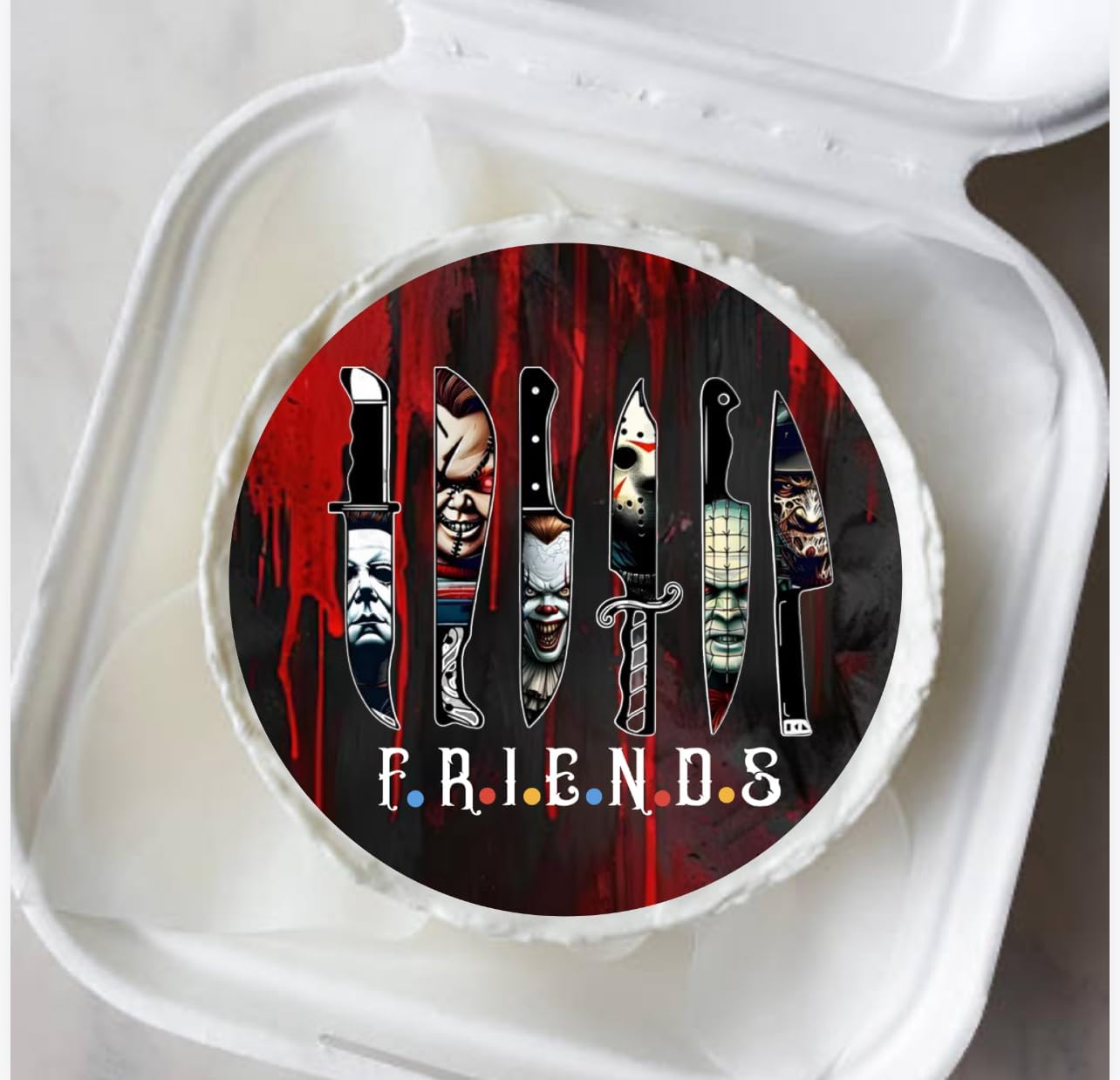 Horror Movie Characters Edible Cake Toppers, Halloween Theme Icing She ...